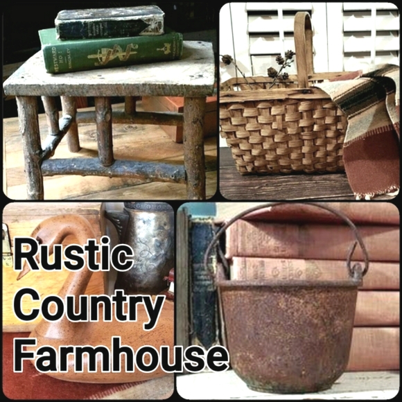Vintage | Accents | Rustic Farmhouse Primitive Country Cottage Style ...